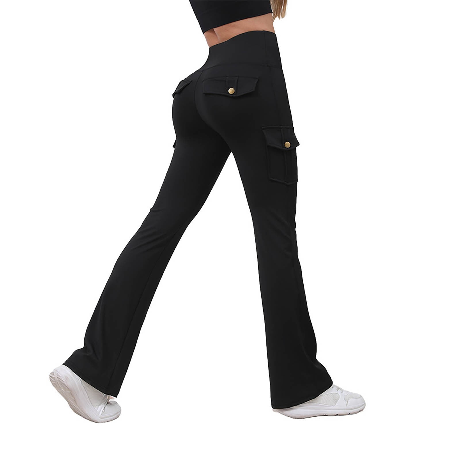 Click here for Feolixe Women Workout Flare Leggings With Pockets... prices