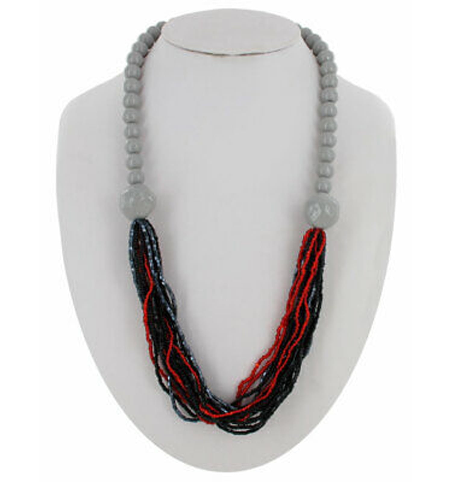 Multicolor Beaded Torsade Collar Necklace Ladies Adult Female Women ...