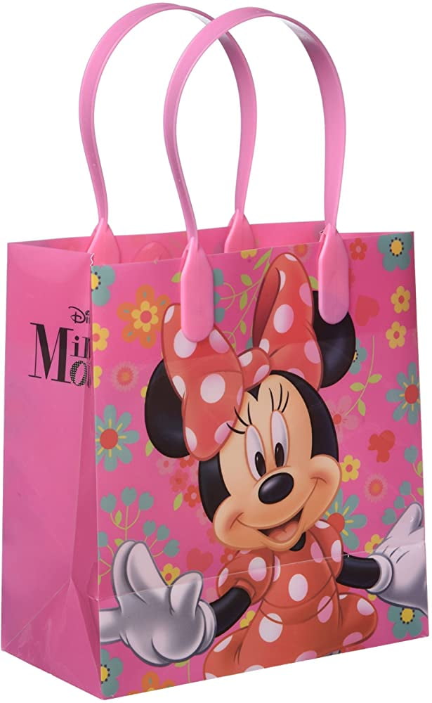MII Minnie Mouse Party Favor Goodie Medium Pink Gift Bags 12 - Walmart.com