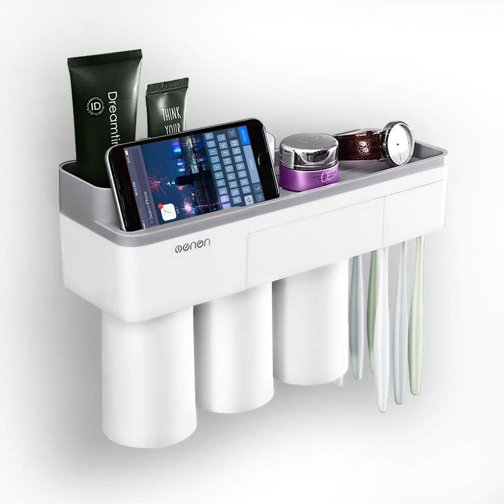 Toothbrush Holder with Germ Protecting Cover and Multifunctional ...