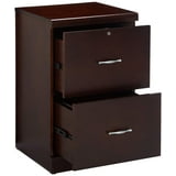 2 Drawer Vertical Wood Lockable Filing Cabinet, Espresso - Walmart.com