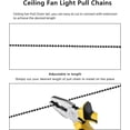 Ceiling Fan Chain Pulls Black Wooden Pull Chain Extension 4 Pcs ...
