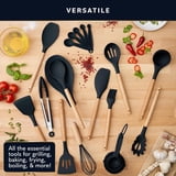 Home Hero Kitchen Utensils Set, 33 Pieces Silicone Black, Cooking ...