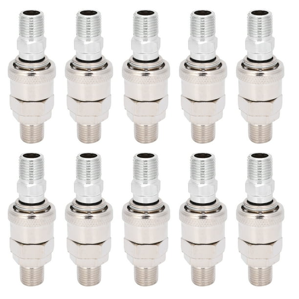 Barb Quick Connector,10 Set Air Compressor Quick Release Connector Air ...