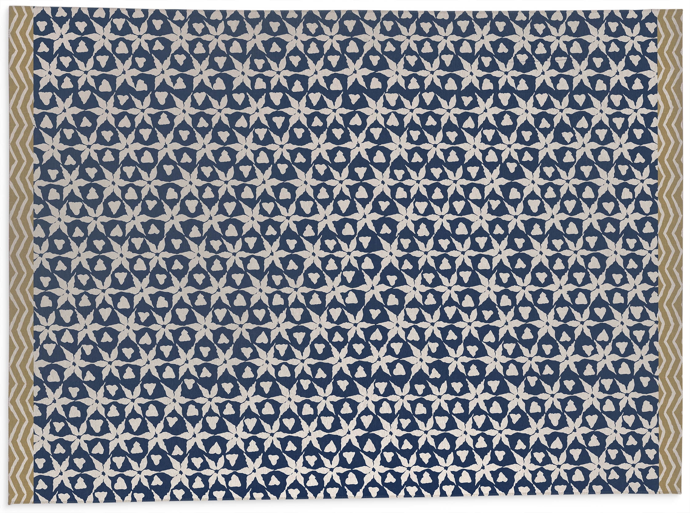 BULA FLOWER BLUE SQUARE Office Mat By Kavka Designs - Walmart.com