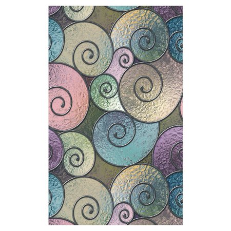 Window Flower Bathroom Bedroom Living Room Glass Block Rainbow Window ...