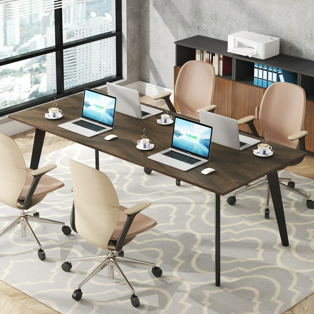 Tribesigns Modern 6FT Conference Room Table, 70.3 x 31 inch Extra Long ...