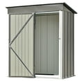 Topcobe 5ft W x 3ft L Garden Shed, Outdoor Storage Shed, Corrosion ...