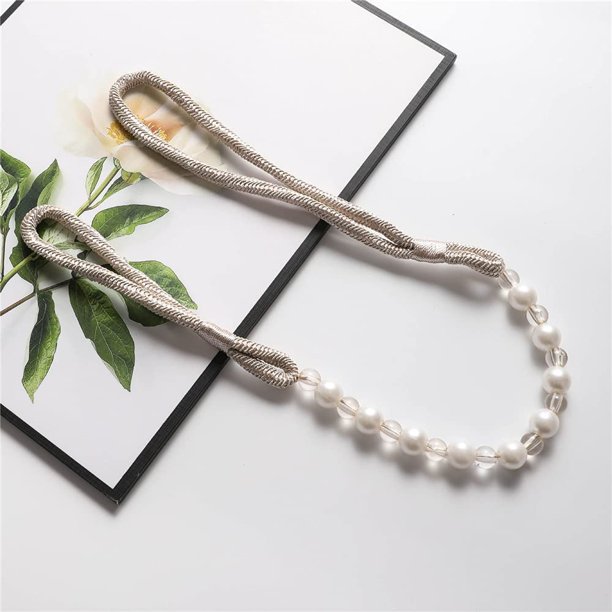 Curtain tie Back,Simple and Creative Pearl Curtain Straps, no ...