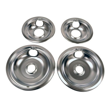 Stanco 9" x 9.25" Chrome Square Gas Range Drip Pan, 950S - Walmart.com