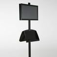 M&T Displays Free Standing Display Stand in with 1 x (8.5x11) Frame in ...