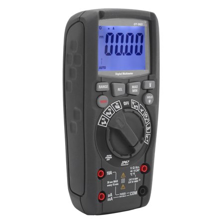 DC/AC Tester Meter, 6000 Counts Multimeter 6000 Counts IP67 Waterproof ...