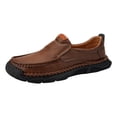 AUDeals Men's Casual Dress Loafers Slip On Lace Up Shoes Soft Sole for ...