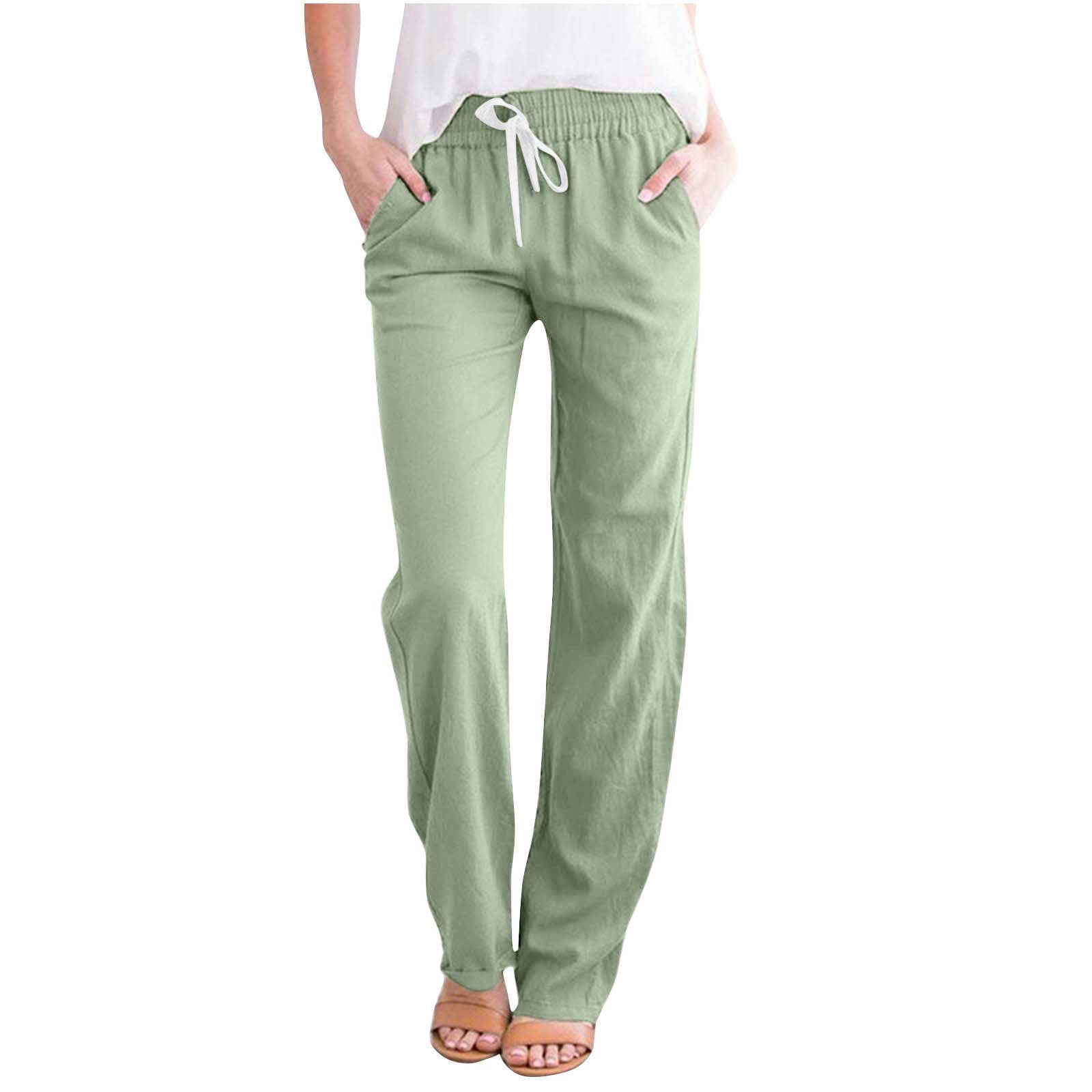 Mrat Lightweight Summer Pants Women Full Length Pants Fashion Ladies ...