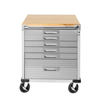 "Seville Classics UltraHD 6-Drawer Rolling Workbench, 28"" W x 25"" D ...