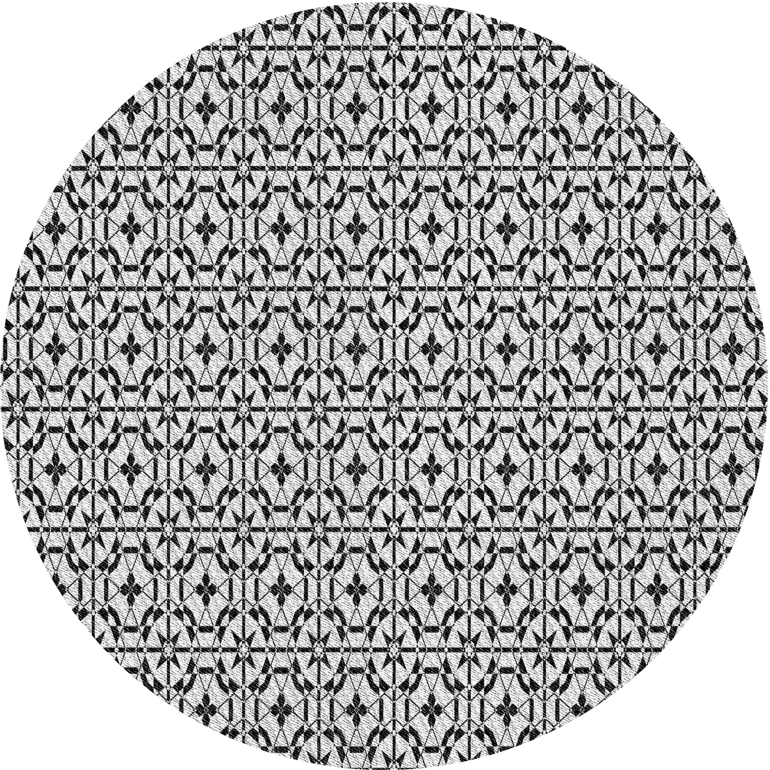 Ahgly Company Indoor Round Patterned Gray Wolf Gray Area Rugs, 8' Round ...