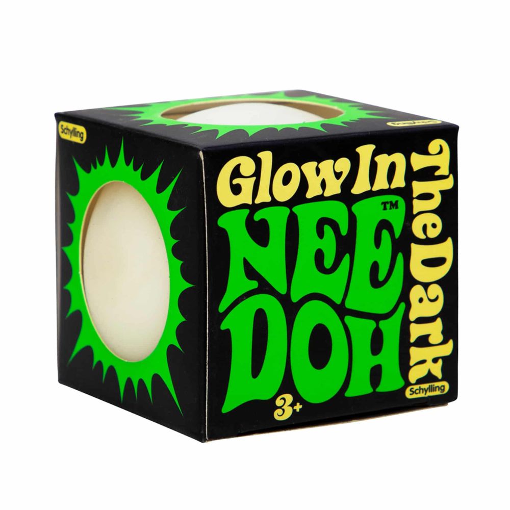 Schylling NeeDoh Glow In The Dark Pelota Antiestres Brilla En La