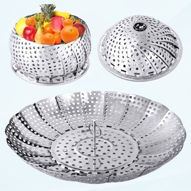 GoodCook Everyday Large Stainless Steel Steamer Basket for Cooking ...