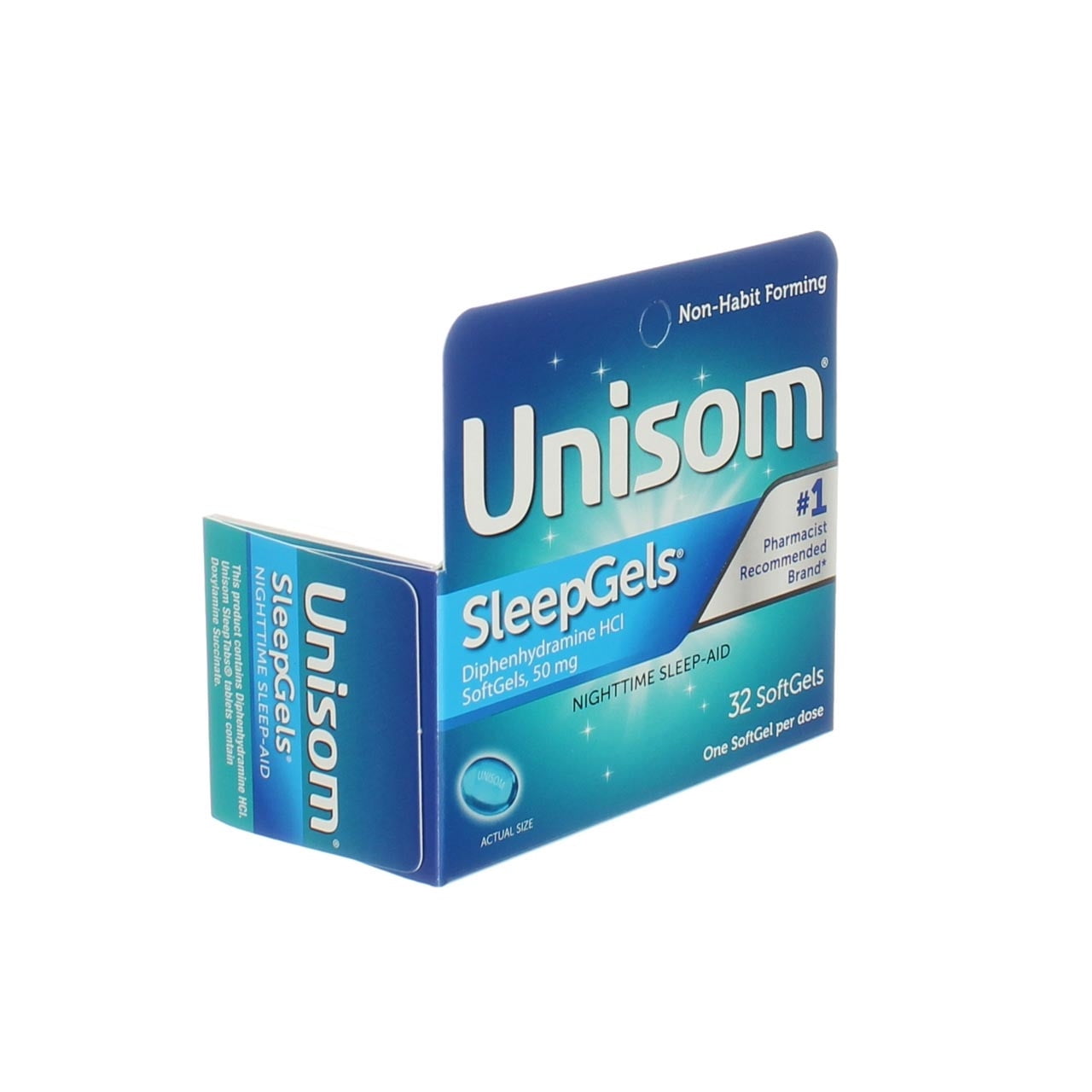 Unisom Sleepgels Maximmum Strength Nighttime Sleep Aid, Softgels – 32 ...