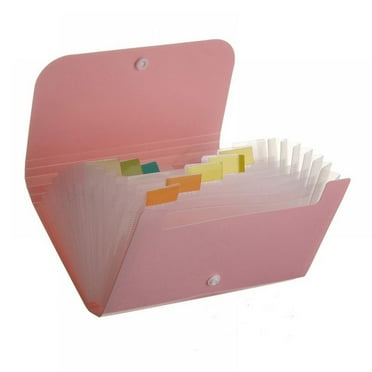 JAM Paper Accordion Folders, 13 Pocket Plastic Expanding File, 5 x 10 1 ...