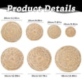 Round Woven Rattan Placemats,Natural Hand-Woven Water Hyacinth ...