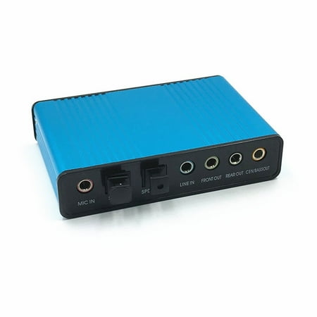 6 Channel External Sound Card USB 2.0 External 5.1 Surround Sound ...