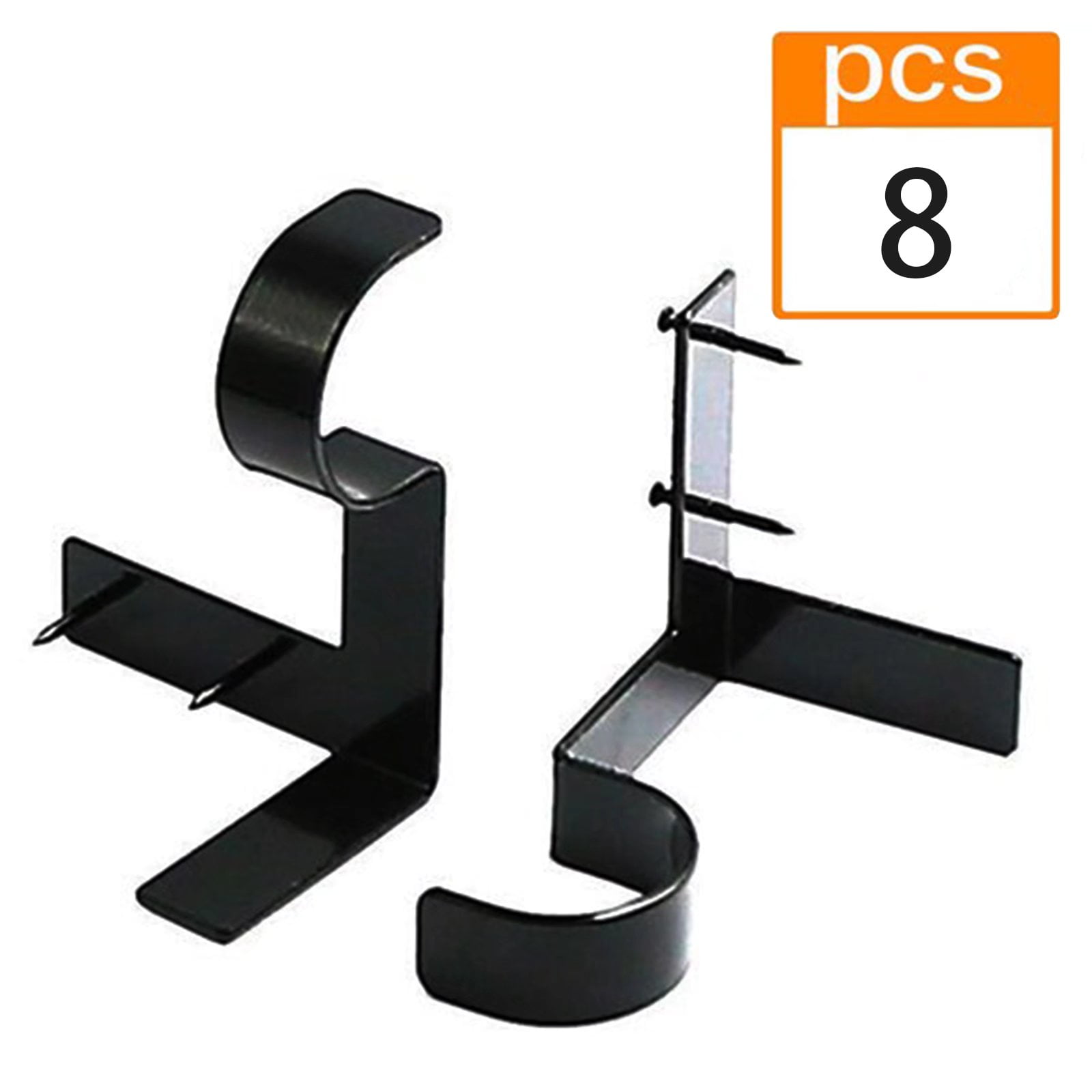 Single Hang Curtain Rod Holders Bracket Into Window Frame Curtain Rod ...