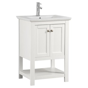 Fresca Manchester 30" White Traditional Bathroom Vanity - Walmart.com