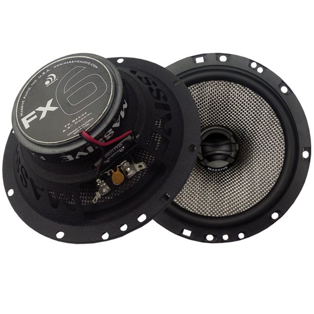 Massive Audio FX6 FX Series 6.5-Inch 60-Watt-RMS 2-Way Coaxial Speakers ...