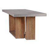Seasonal Living Perpetual Lucca Teak Wood/Concrete Dining Table in ...