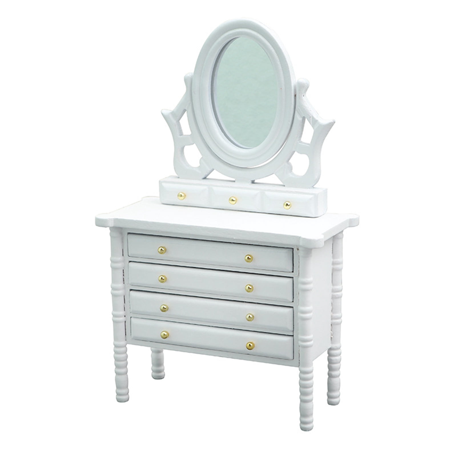 Skindy 1:12 Miniature Dresser: Mirror Drawer Design, Stable Support ...