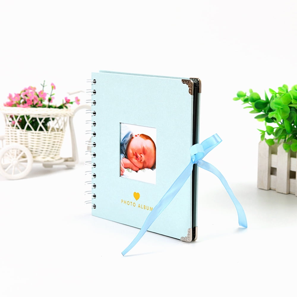 20 Sheets Photo Album DIY Handmade Album Scrapbook Silk Ribbon Album ...