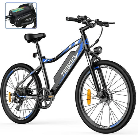TESGO Electric Bike for Adults 350W Peak 525W 26 Inch Electric Bike ...