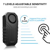 Wsdcam Bike Alarm with Remote Bicycle Motorcycle Alarm Vibration Motion ...