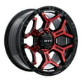 18 Inch Black Red Rims (Set of 4) for 1988-1998 GMC K2500, RTX 83104-CD ...