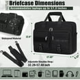 RAINSMORE 17.3 Inch Laptop Bag for Men Messenger Bag Business Laptop ...