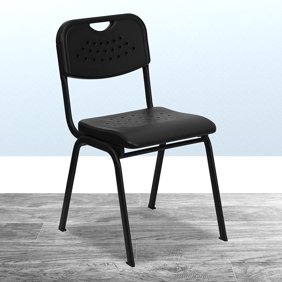 OFM Rico Series Model 306 Plastic Stack Chair with Arms, Navy - Walmart.com