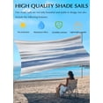 Blue Grey Sun Shade Sail 14'X18' Abstract Vintage Ombre Mottled Texture ...