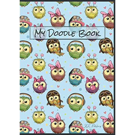 My Doodle Book owls - Thick Notebook School Exercise Book Sketchbook ...