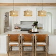 Handwoven Rattan Pendant Light, 11.8 Inch Bohemian Style 1 Light ...