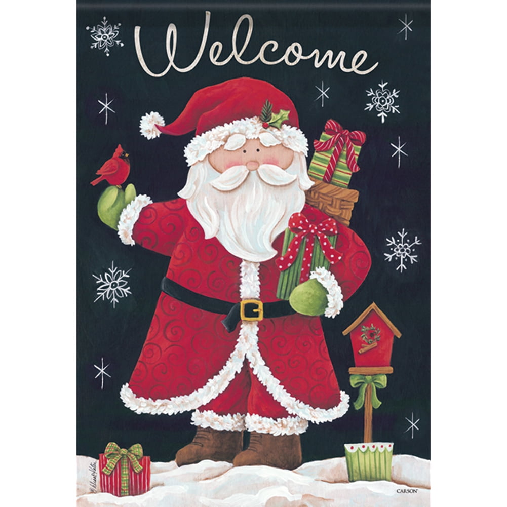 Carson Gifts From Santa Welcome Dura Soft Double Sided House Flag ...