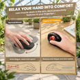 Wireless Trackball Mouse with Red Ball, Adjustable Angle, Rechargeable ...