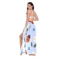 BZSMCE Ladybugs Flower Pattern Maxi Cover-Up Skirt, Lightweight Quick ...