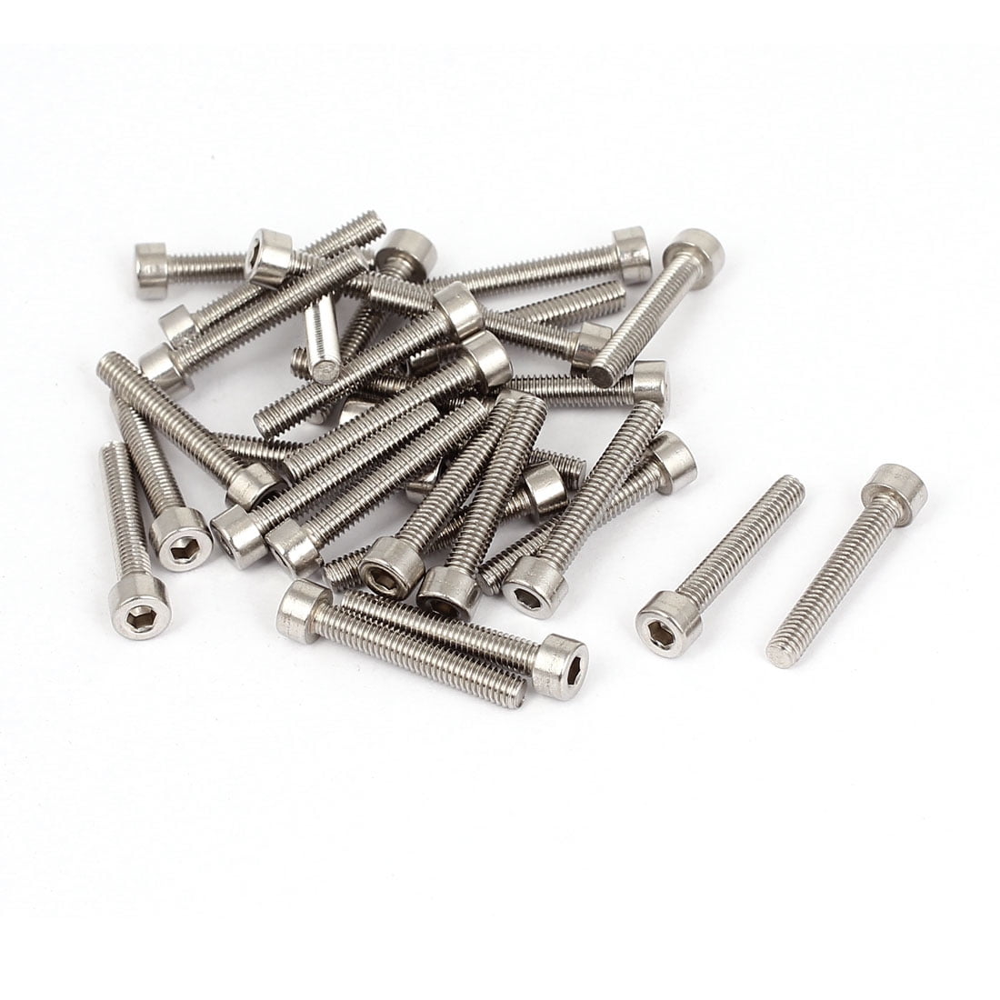 Uxcell M4 X 25mm 304 Stainless Steel Hex Socket Head Cap Screws Bolts