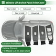 Unique Bargains Window Lift Switch Panel Trim Cover for Mazda CX-50 ...
