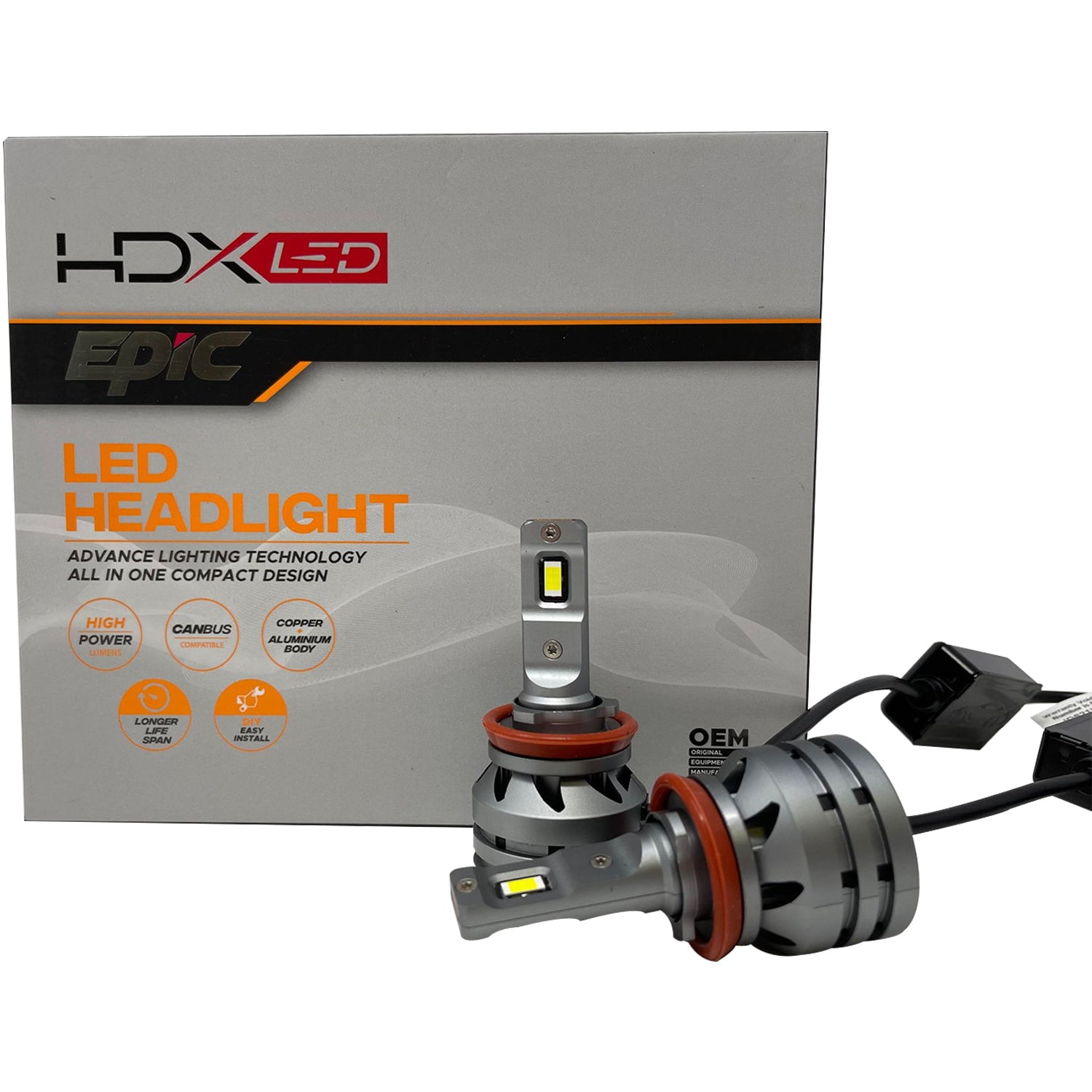 DC 9-15 V Led Headlight HDX 9005/F7 (70W) Single-Beam - Walmart.com