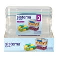 Sistema KLIP IT 4.1 Cup Plastic Food Storage Containers, Set of 3 ...