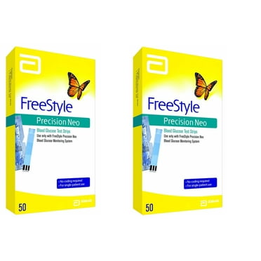 FREESTYLE INSULINX Blood Glucose Test Strips 50 CT BOX - Walmart.com