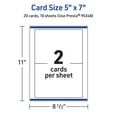 Avery Printable Rectangle Cards, 5" x 7", Matte White, 20ct - Walmart.com