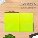 BAZIC 2 Pockets Poly Folder, Swirl Portfolio, Document Folders, 6-Pack ...